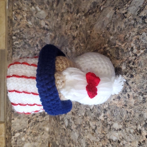 Hand Crafted | Holiday | Handmade Crochet Patriotic Uncle Sam Shelf ...